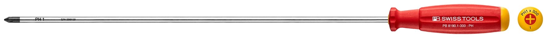 PB Swiss Tools Tournevis Phillips PB 8190 SwissGrip gr. 1 300 mm - MR SWISS AG